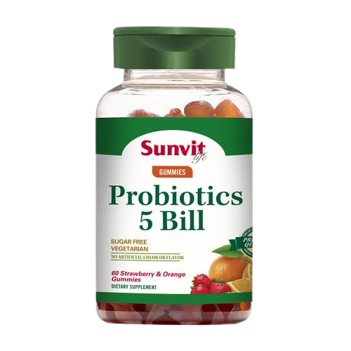 Probiotics 5 Bill x60 Gummies – Sunvit Life – CT FIT Suplementos